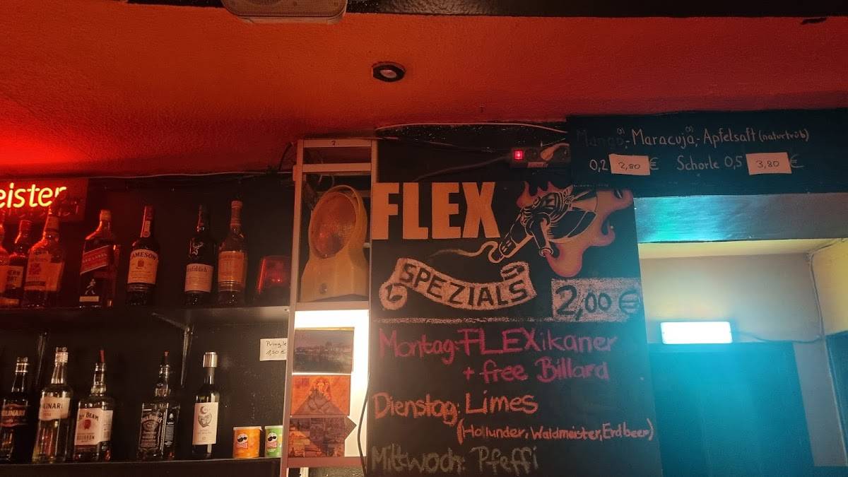 Speisekarte von FLEX pub & Bar, München