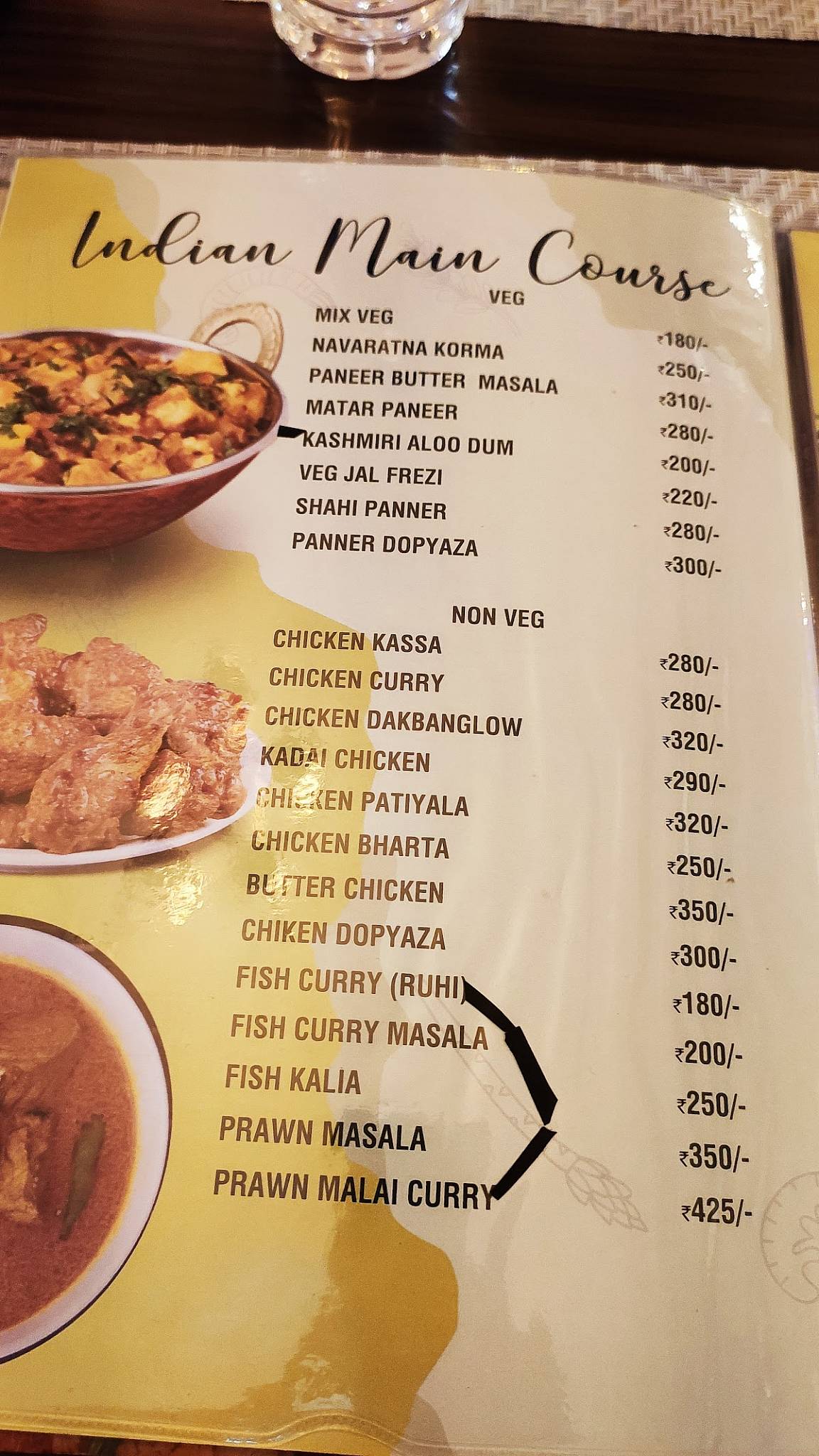 Menu at FOOD COSMOS, Kohima