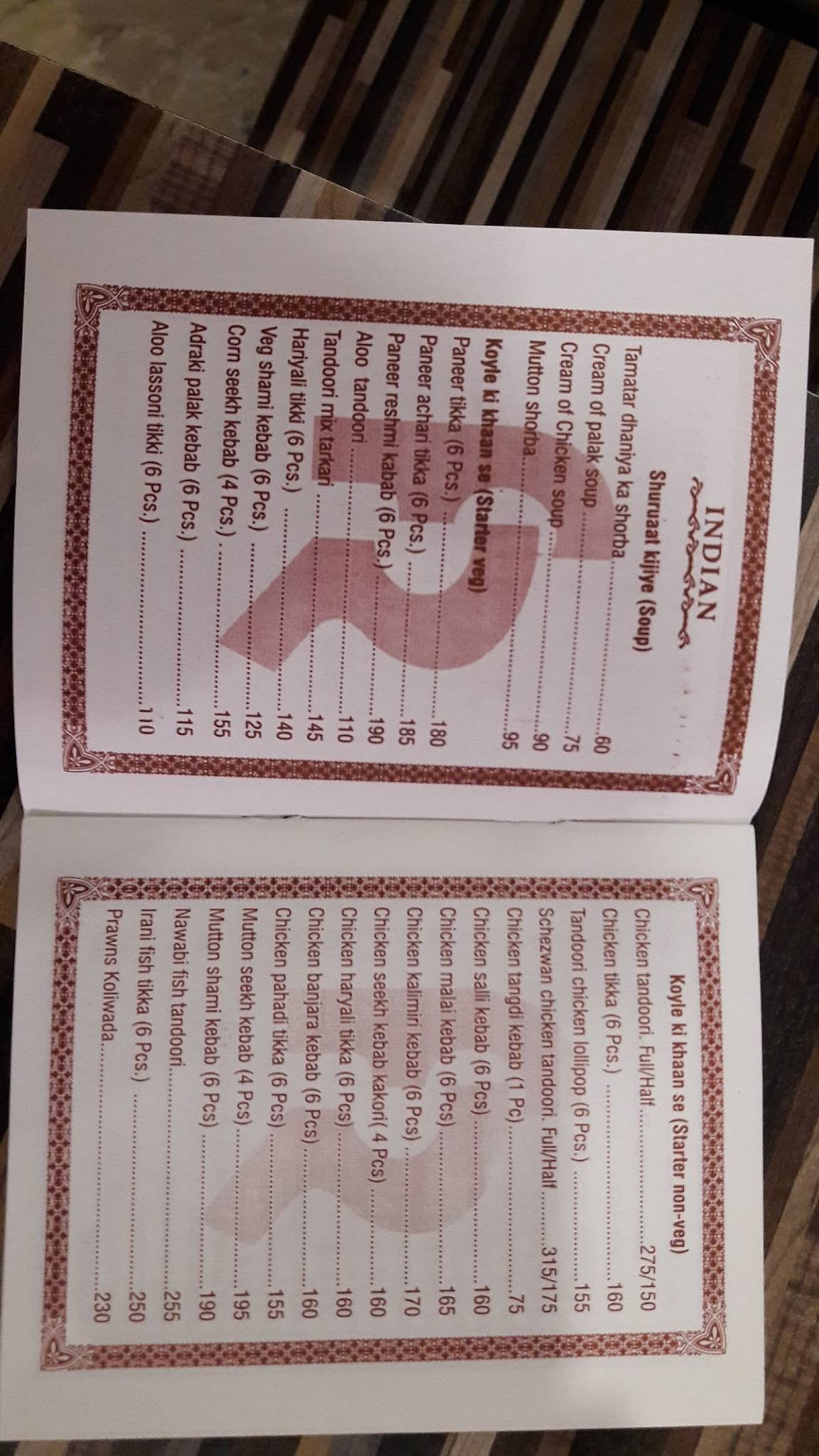 Menu at FOOD RUSH FAMILY RESTAURANT, Mumbai