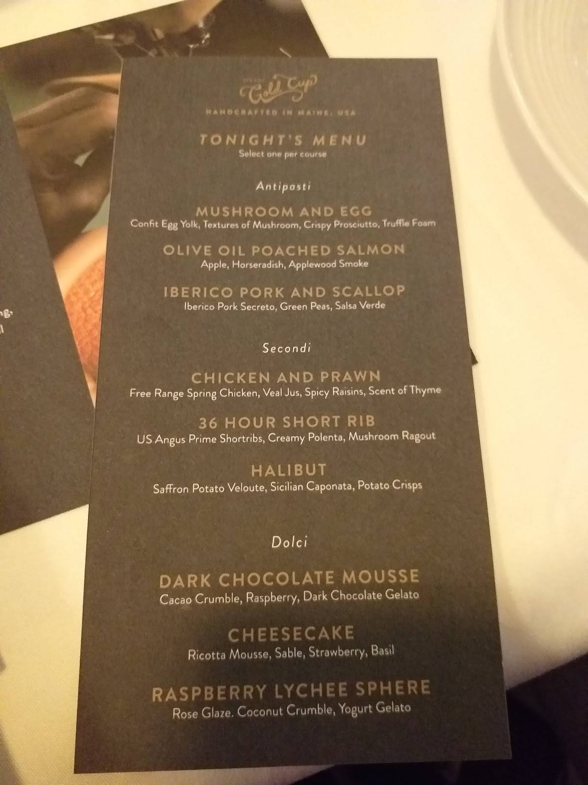 Menu at FOO'D by Davide Oldani restaurant, Taguig