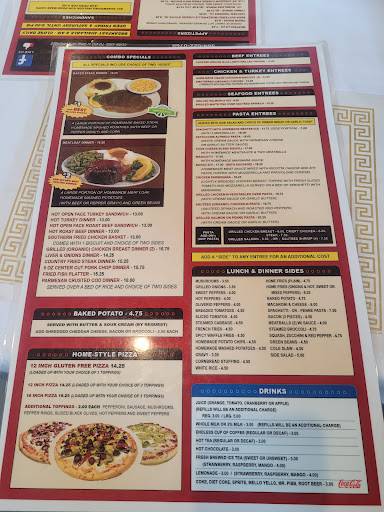 Menu at FOP Restaurant, Nutter Fort