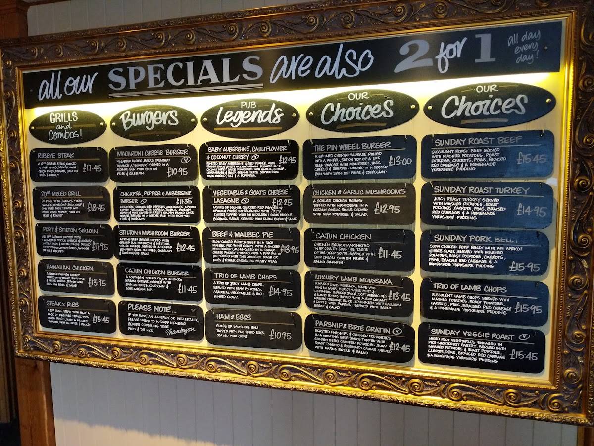 Menu at Running Horse restaurant, Fakenham