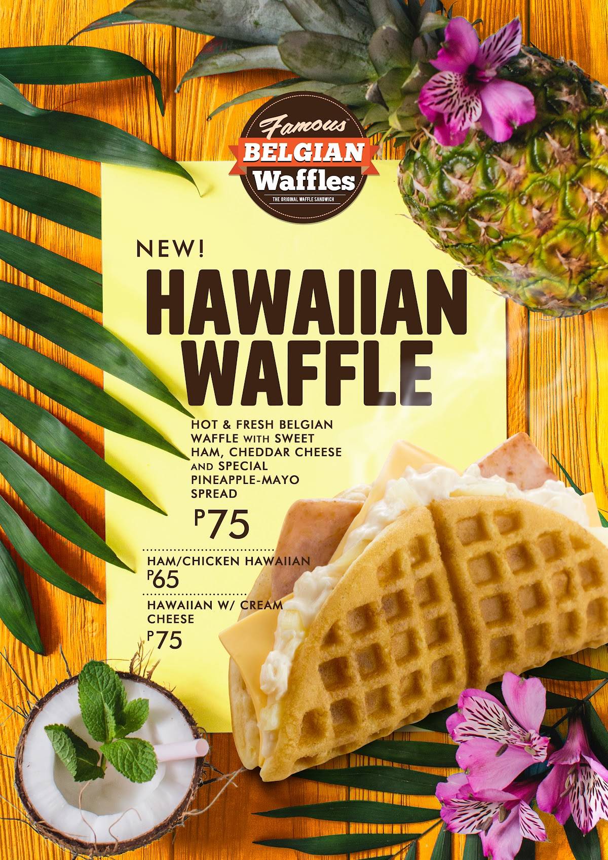 Carta del restaurante Famous Belgian Waffles - SM City Grand Central ...