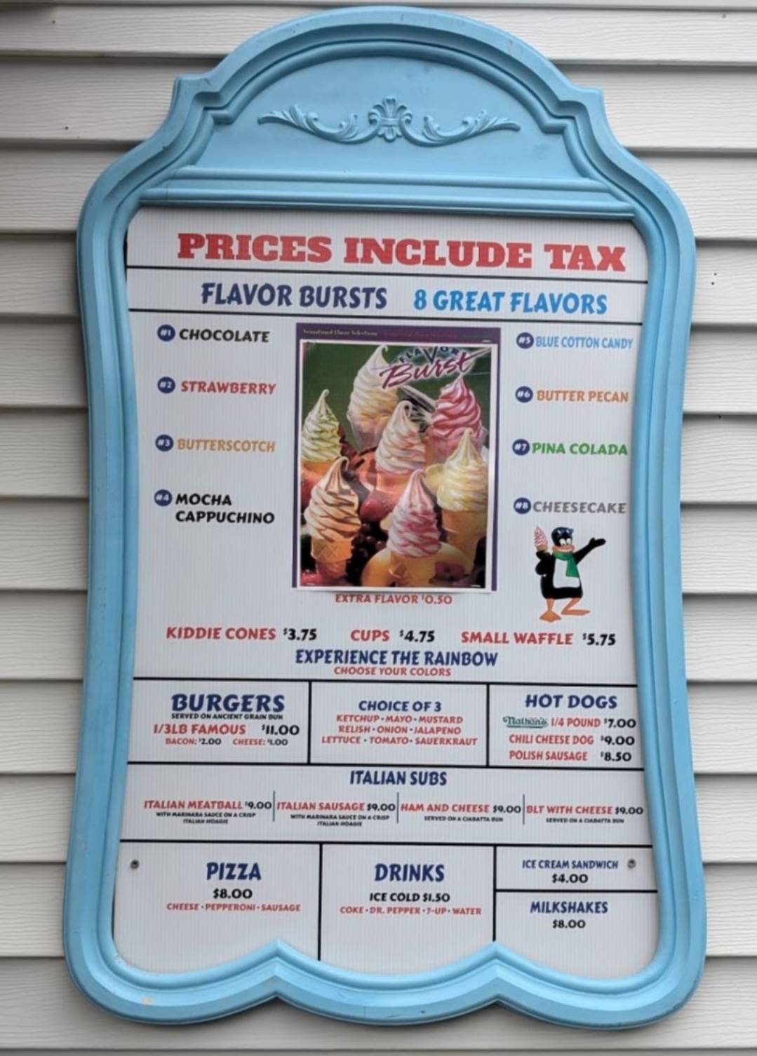 Menu at Famous Ed's Food Wagon restaurant, Eureka Springs