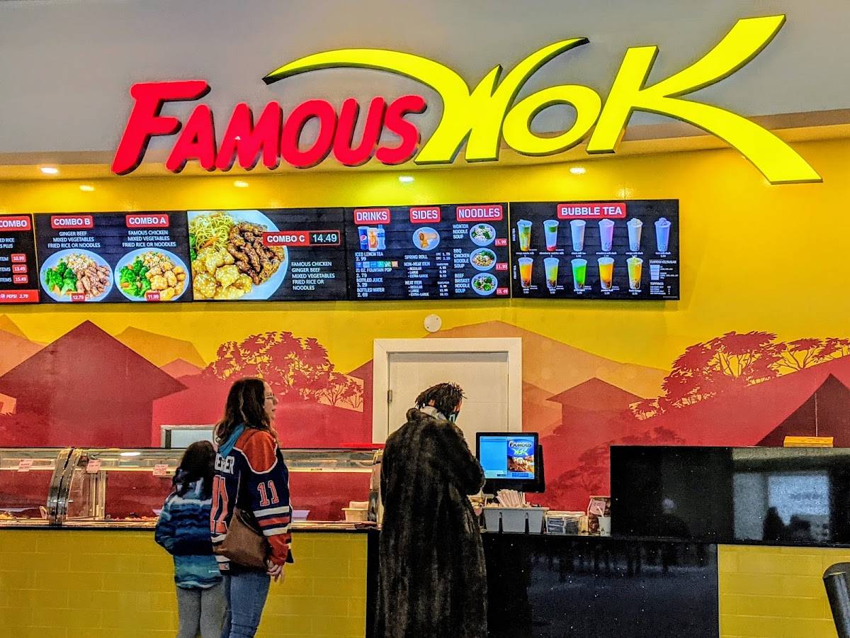 Menu at Famous Wok restaurant, St. Albert