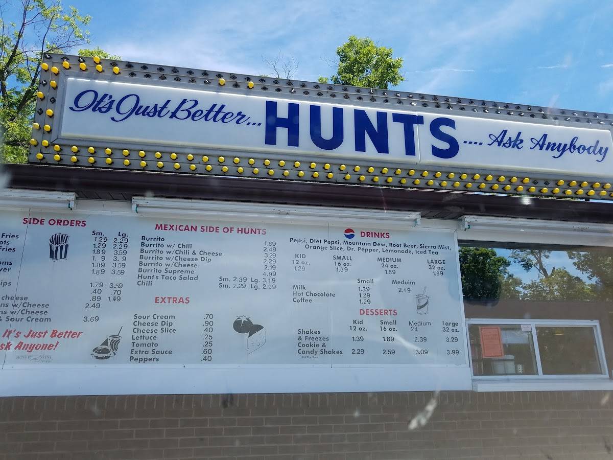Menu at Hunt's Dairy Bar, Park Hills, E Main St