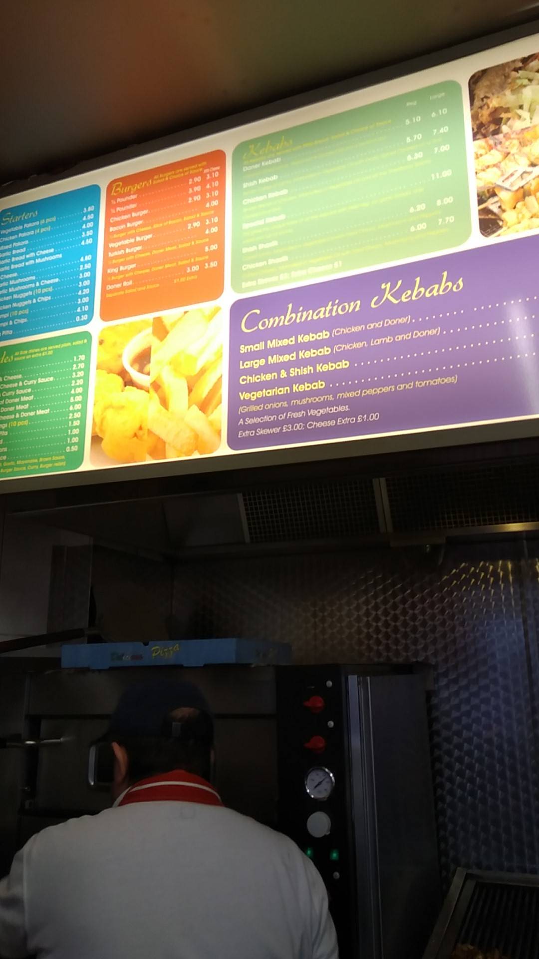 Menu at Best Kebab fast food, Kirkcaldy
