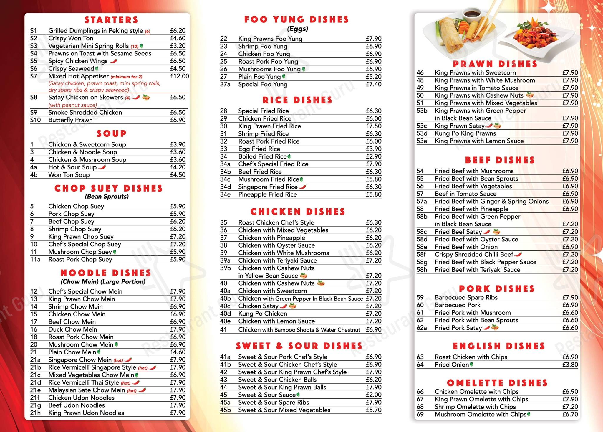 Menu at China kitchen fast food, Bordon