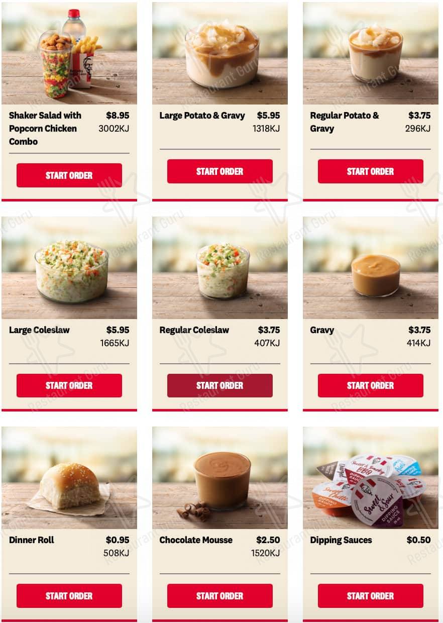 Menu at KFC Aspley fast food, Aspley, Gympie Road Cnr