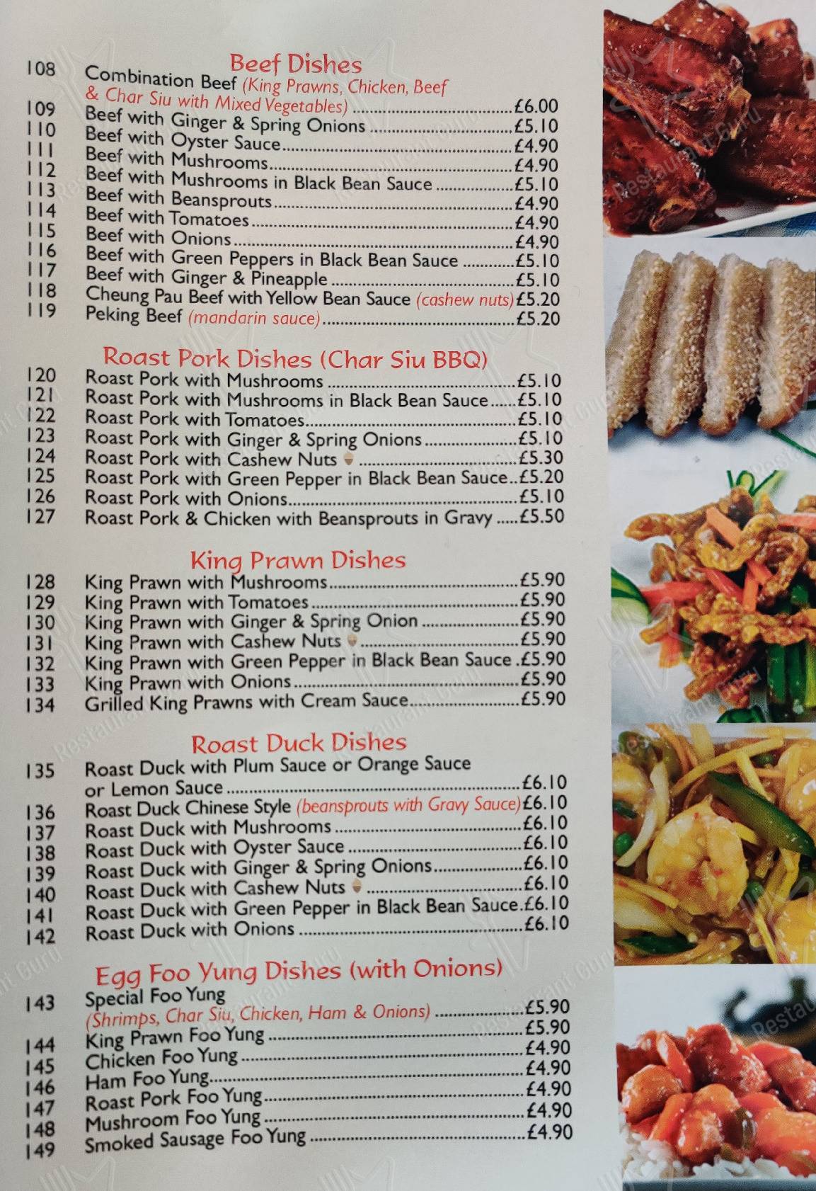 Menu at Lin's House fast food, Falkirk