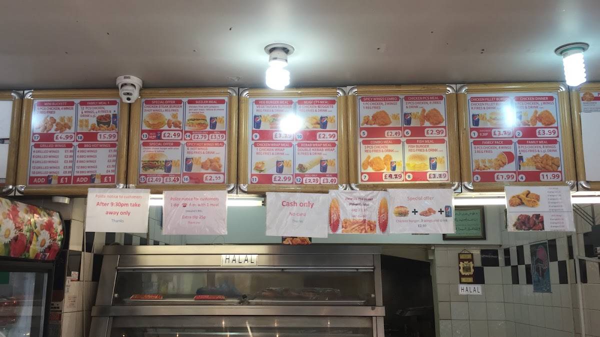 Menu at New Chicken Point fast food, Ilford