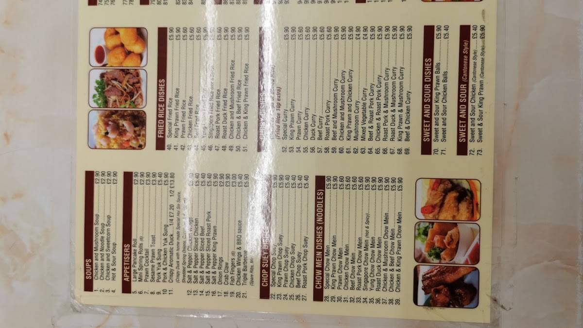 Menu at Oriental House Chinese Take-away fast food, Walsall, 95 ...