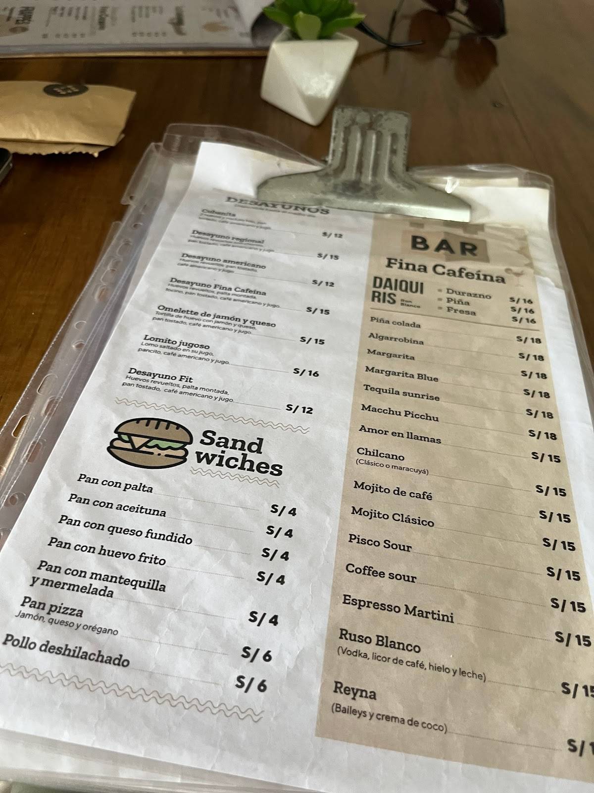 Carta de Fina Cafeína, Nueva Cajamarca