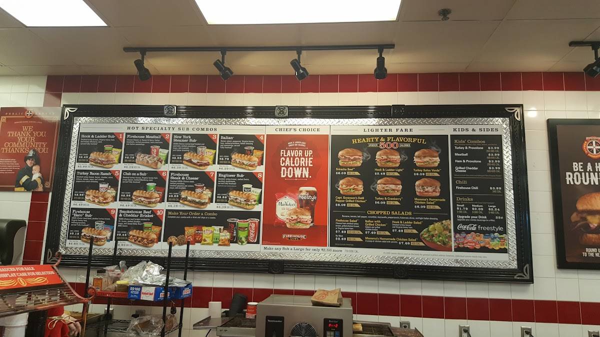 Menu at Firehouse Subs New Port Richey fast food, New Port Richey ...