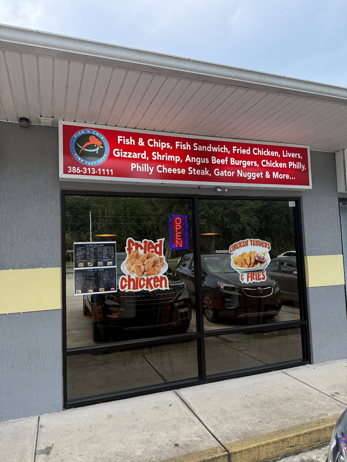 Menu at Fish & Chix 1 restaurant, Bunnell