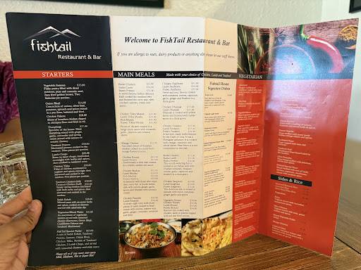 Menu at Fishtail Authentic Indian & Nepalese Cuisine restaurant, Lake ...