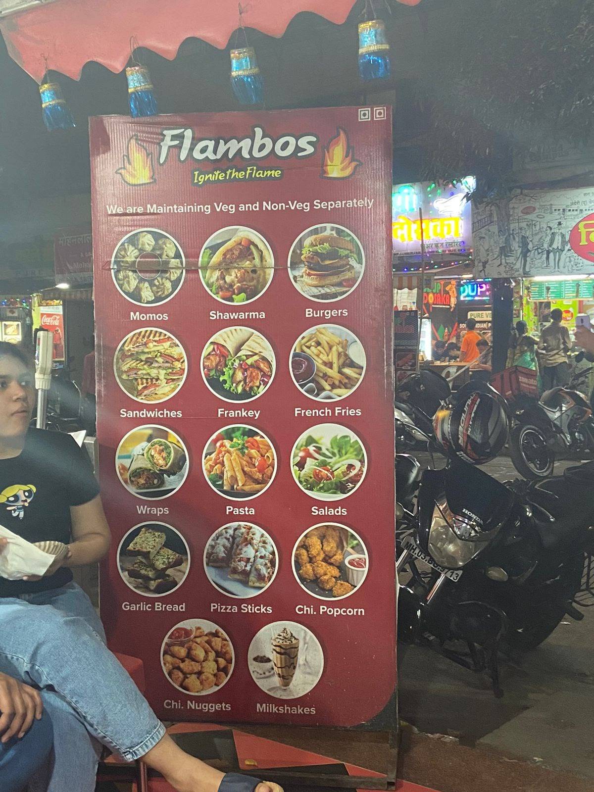 Menu at Flambos, Mumbai, Shop no 15