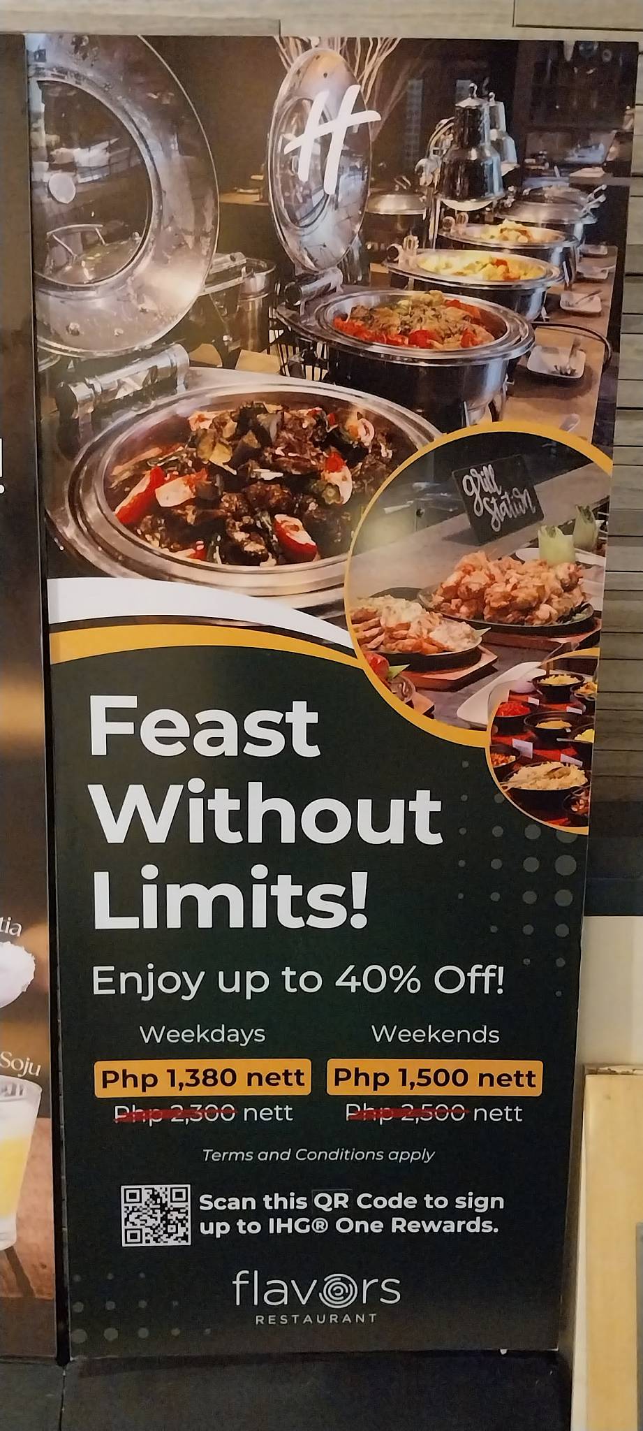 Menu at Flavors Restaurant, Makati, Holiday Inn & Suites
