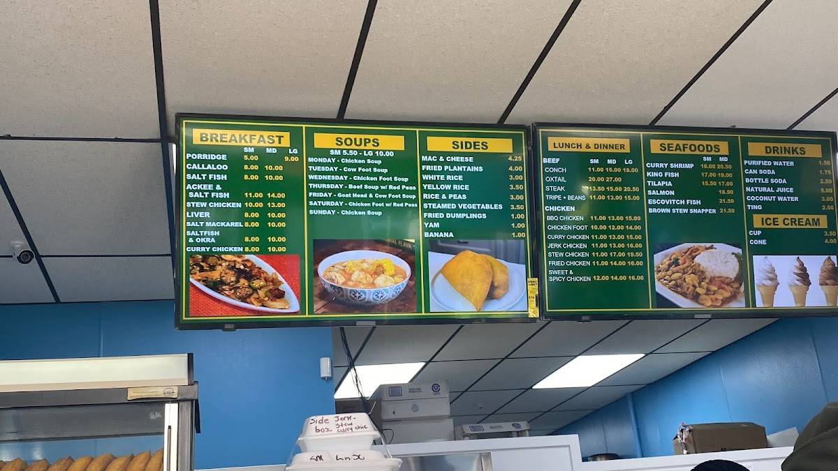 Menu at Flex Jamaican Cuisine BBQ, Brockton