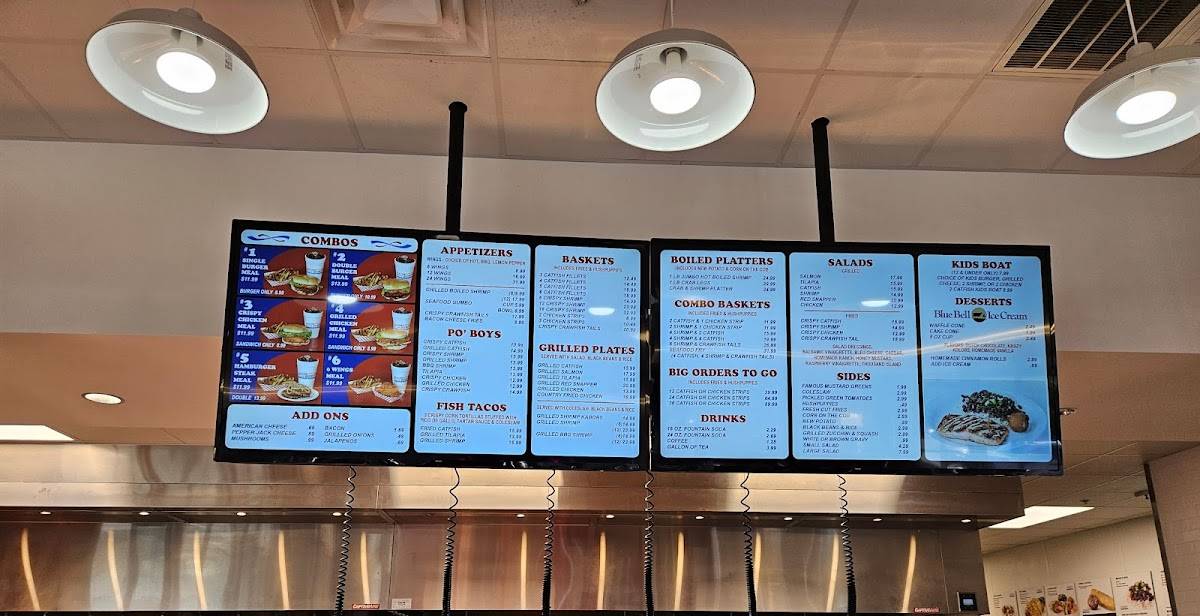 Menu at Flying Burger & Seafood Texarkana restaurant, Texarkana