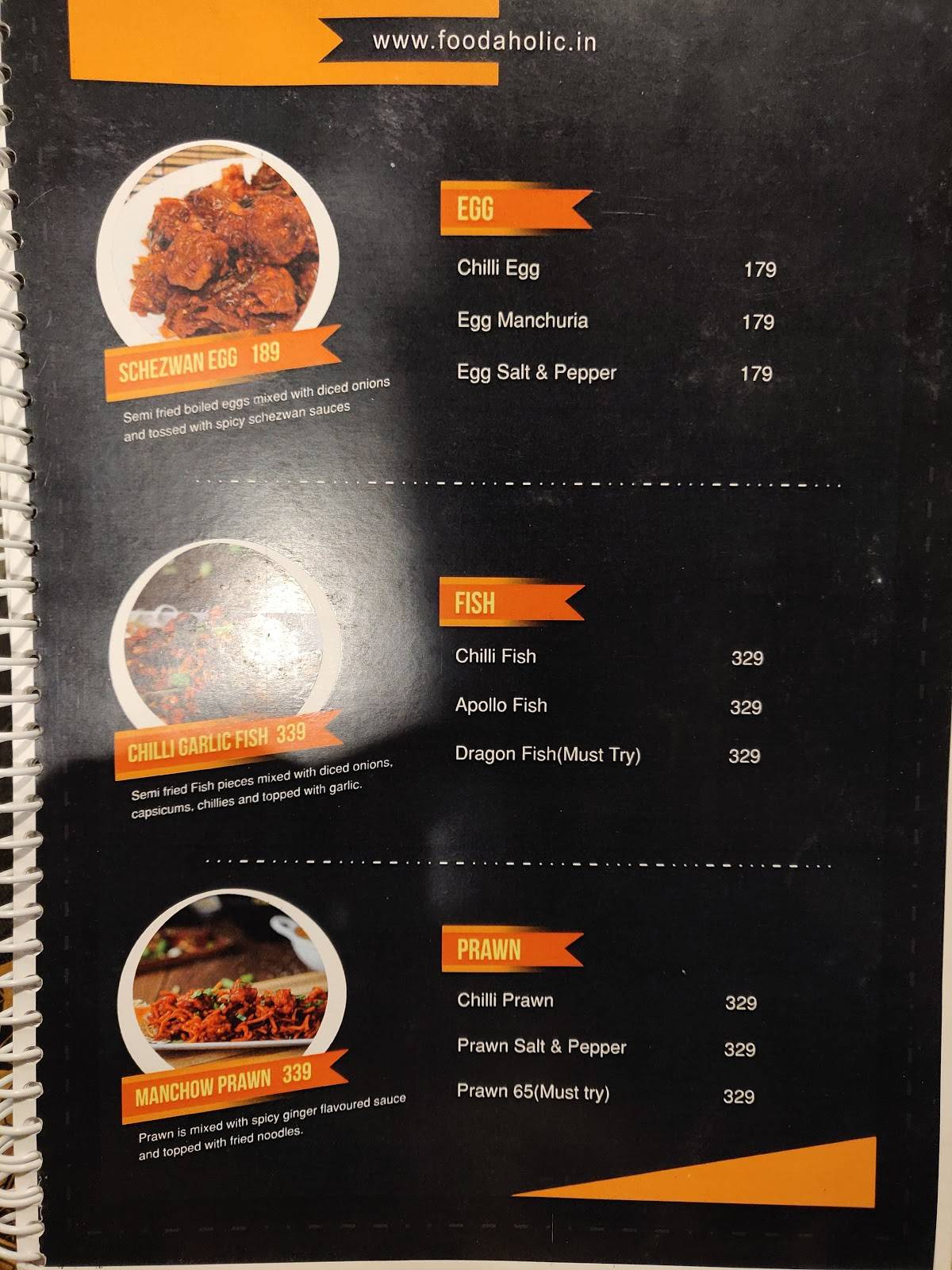 Menu at Foodaholic Restaurant - Best Restaurant in Siruseri, Chennai ...