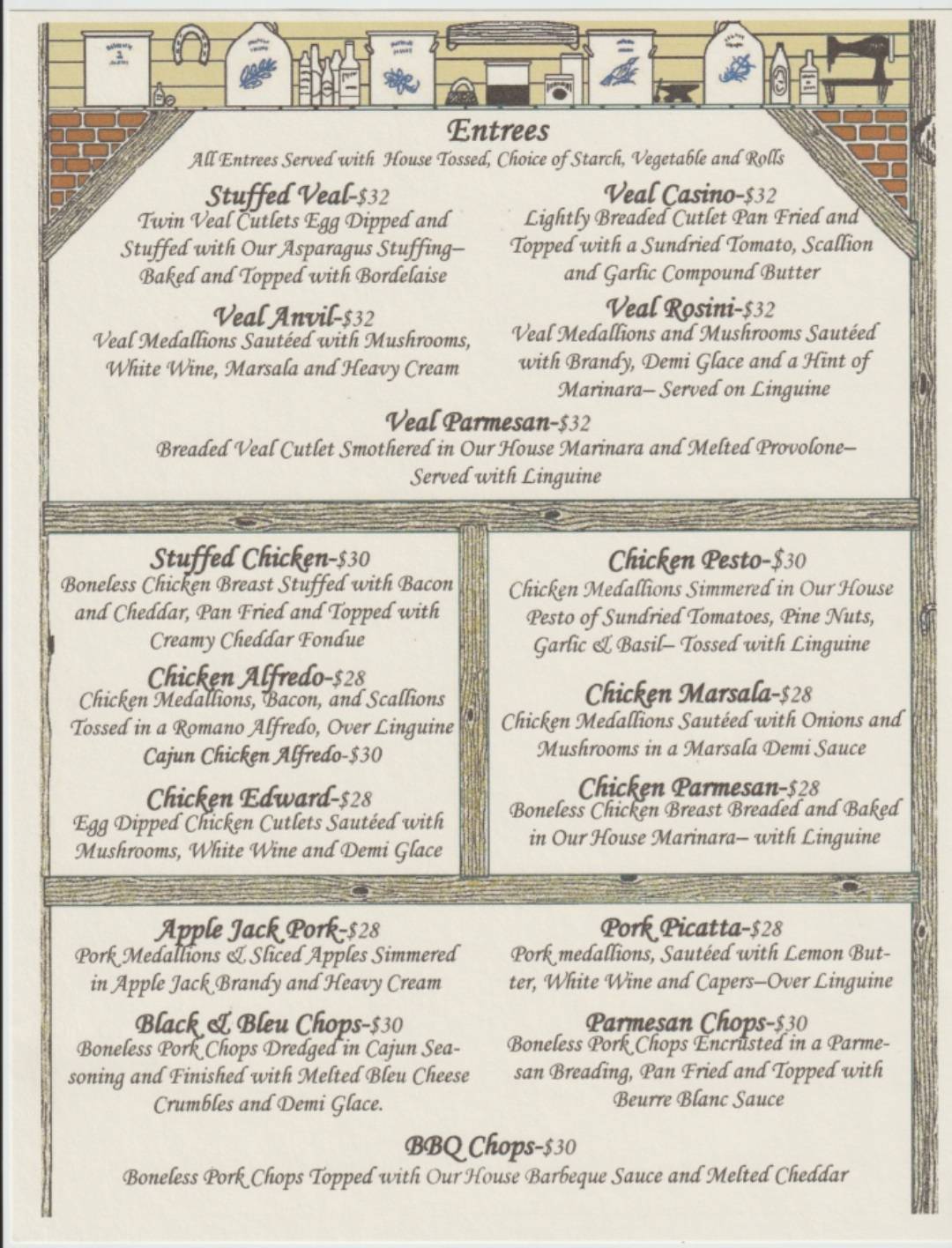 Menu at Anvil Inn Restaurant, Fort Edward
