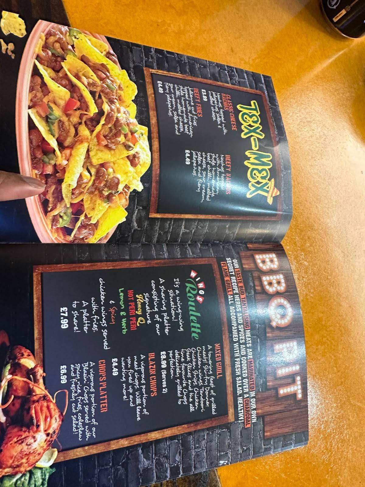 Menu at Frangoz fast food, Halifax, 232 King Cross Rd