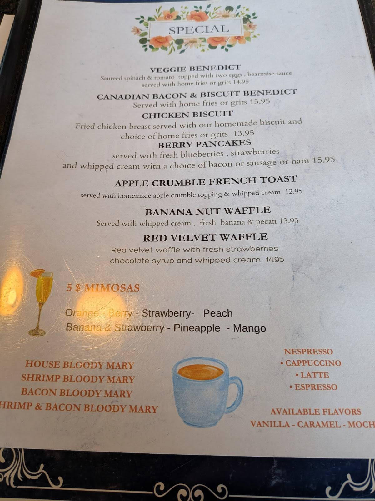 Menu at Jimmy The Greek Restaurant, Fredericksburg