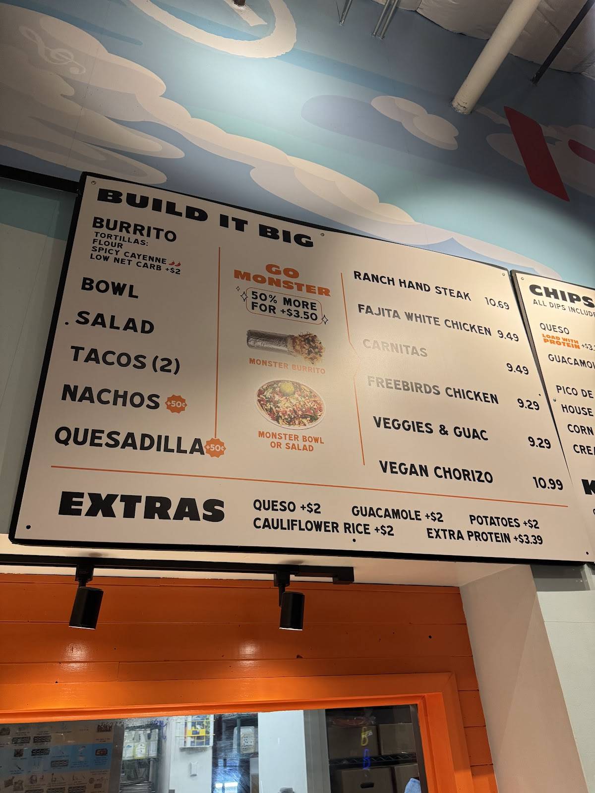 Carta del restaurante Freebirds World Burrito, Round Rock