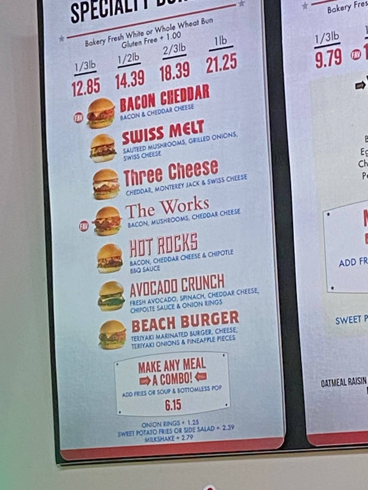 Menu at Fuddruckers restaurant, Saskatoon, 8 St E