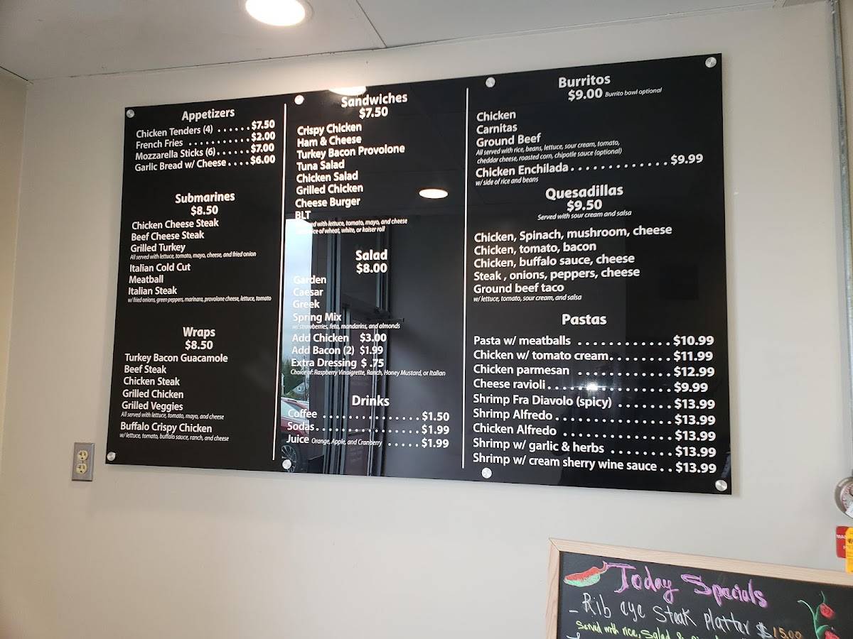 Menu at Fuentes Cafe, Lutherville-Timonium