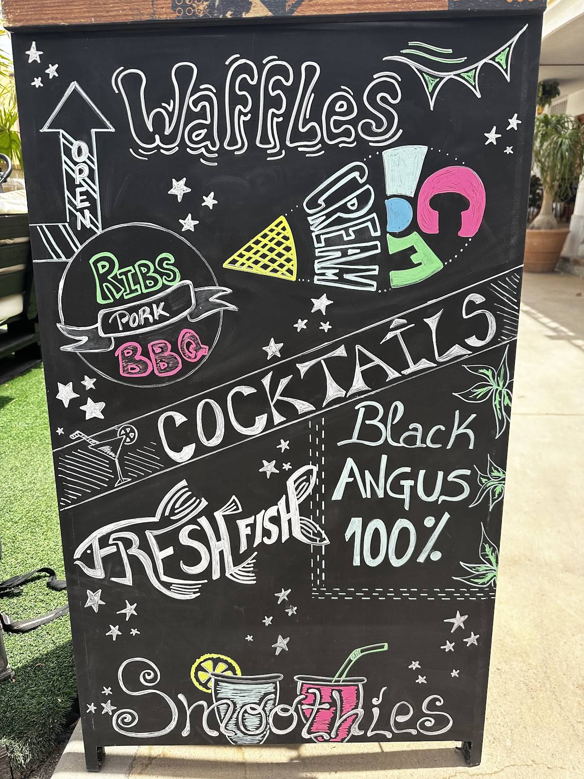 Menu at Gabbia restaurant, Playas de Vera