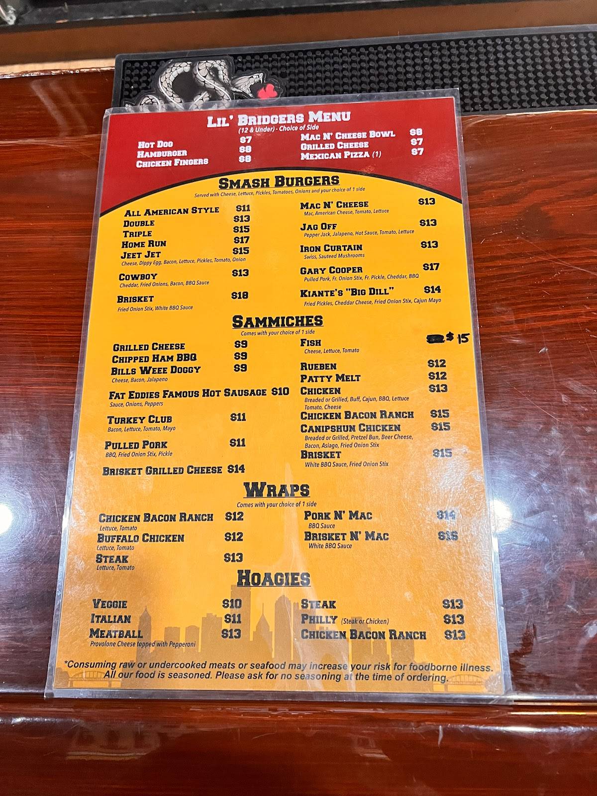 Menu at Game Time Sports Bar & Grill, Ambridge
