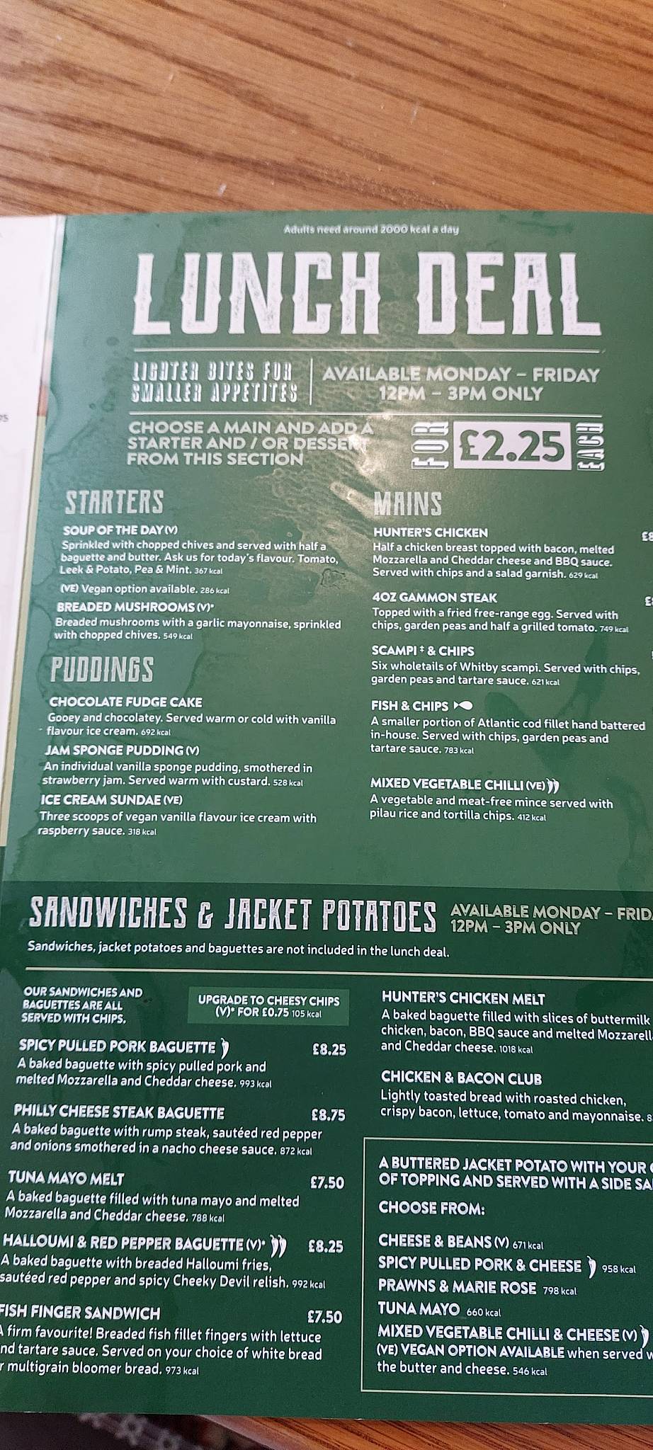 Menu at The Bellflower pub & bar, Garstang