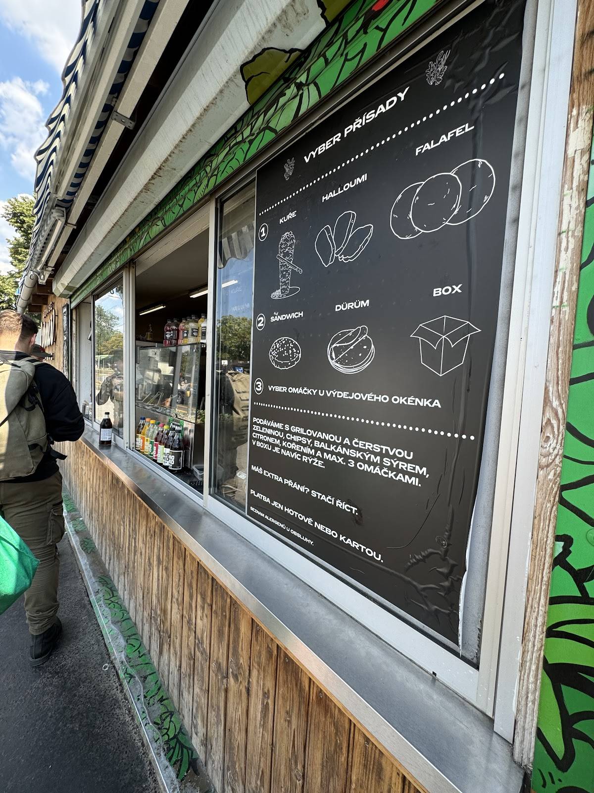 Menu at Gemüse Corner Kebab restaurant, Prague, Podolské nábř.