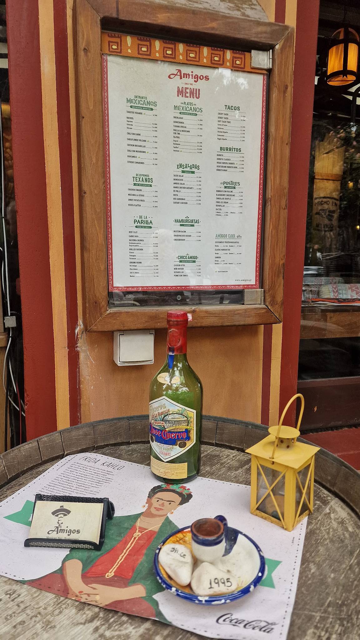 Menu at Amigos, Glyfada, Kiprou 65