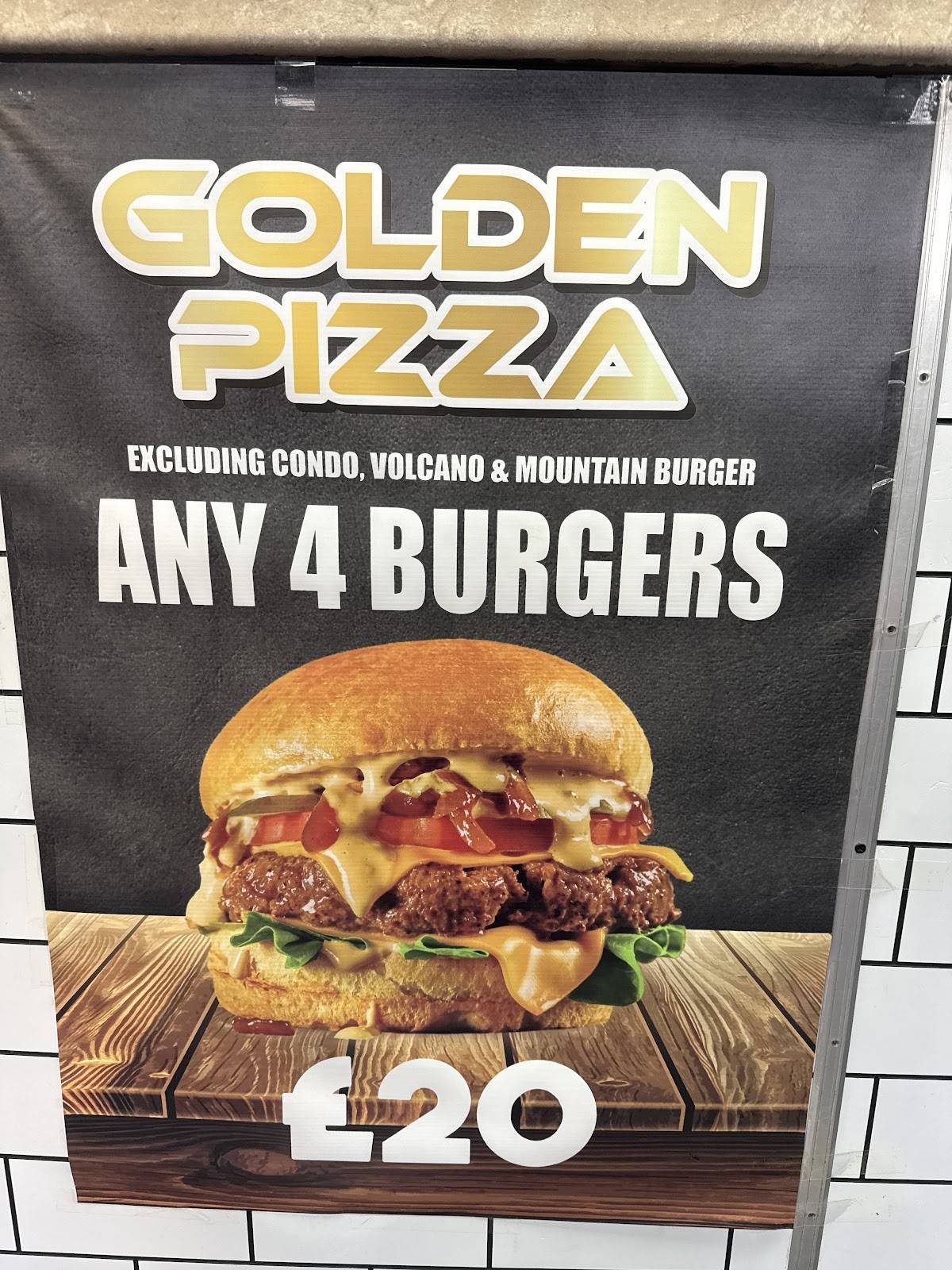 Menu at Golden Pizza pizzeria, Batley, 297 Bradford Rd
