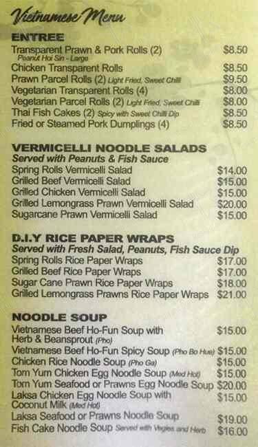 Menu at Golden Sun Chinese & Vietnamese Restaurant Capalaba, Capalaba