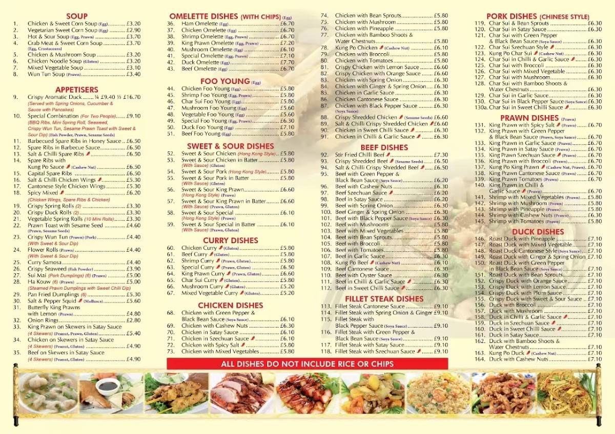 Menu at Good Wok Chinese Takeaway restaurant, Fleetwood