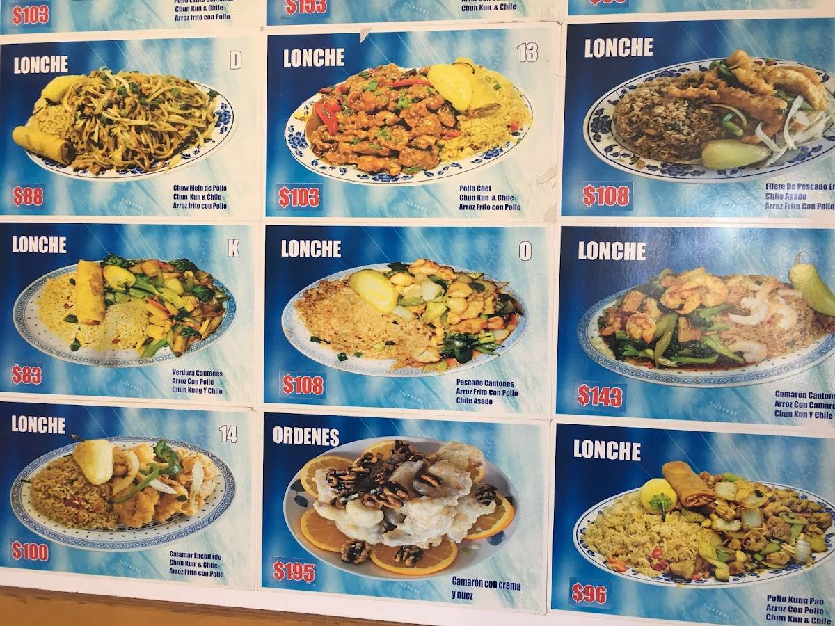 Carta del restaurante Gran Chef, Tijuana