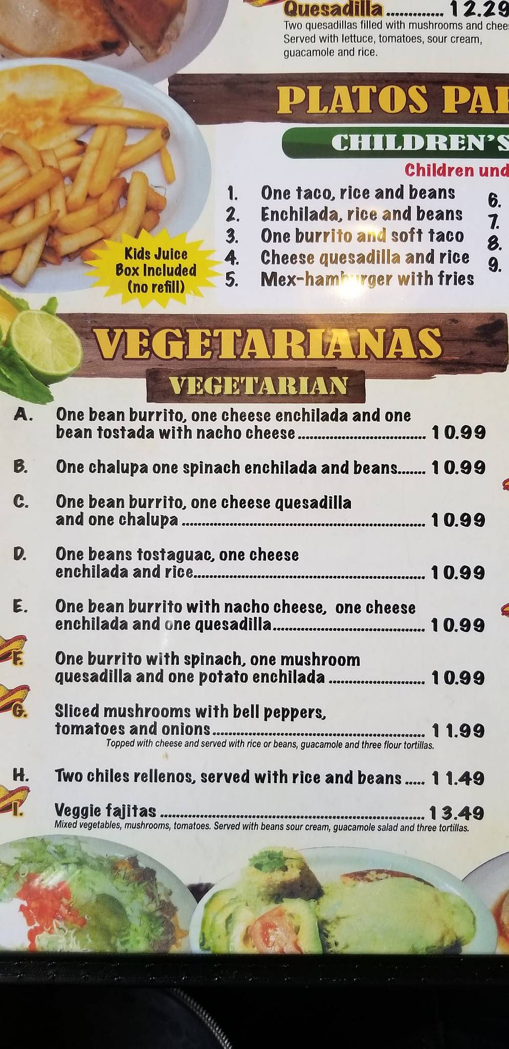 Menu at Grand Azteca - Troy restaurant, Troy