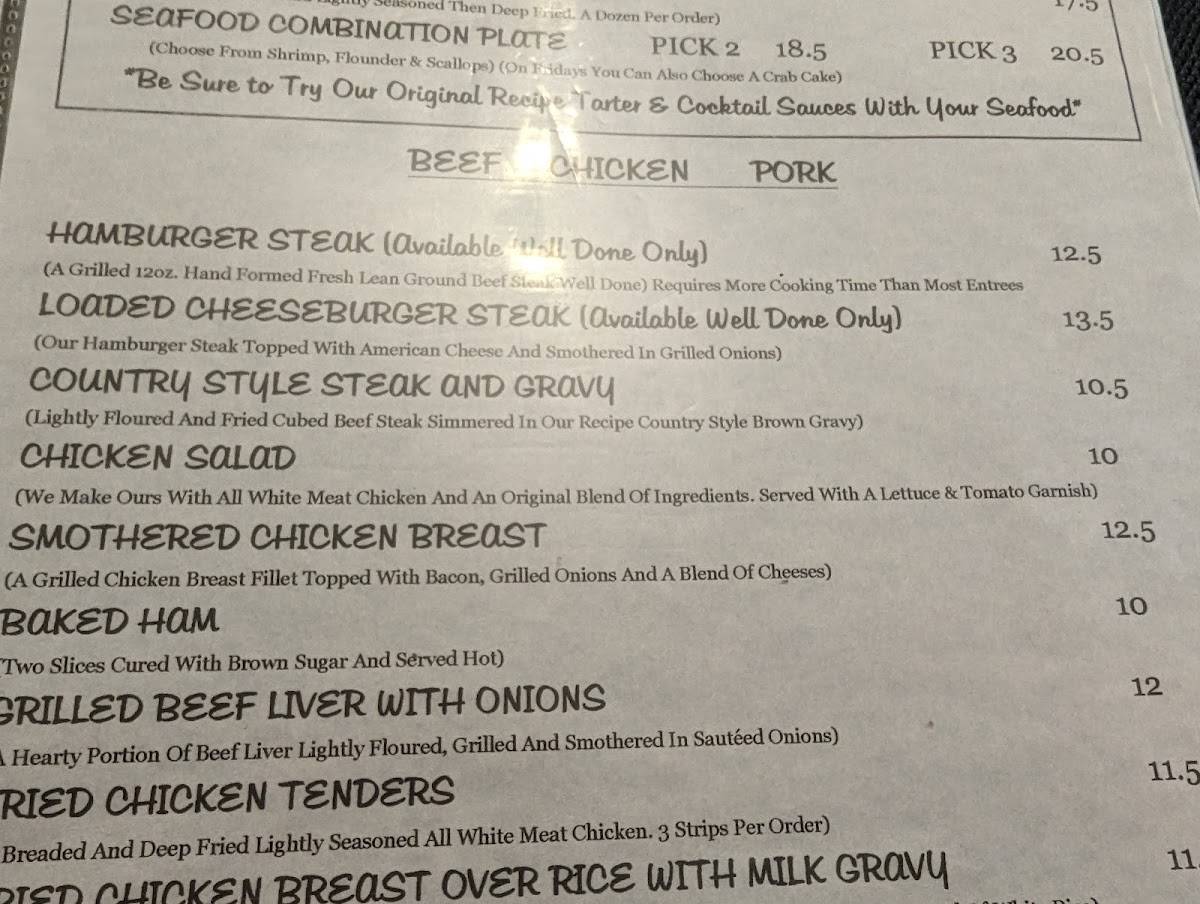 Menu at Gravy Southern Eatery restaurant, Calabash