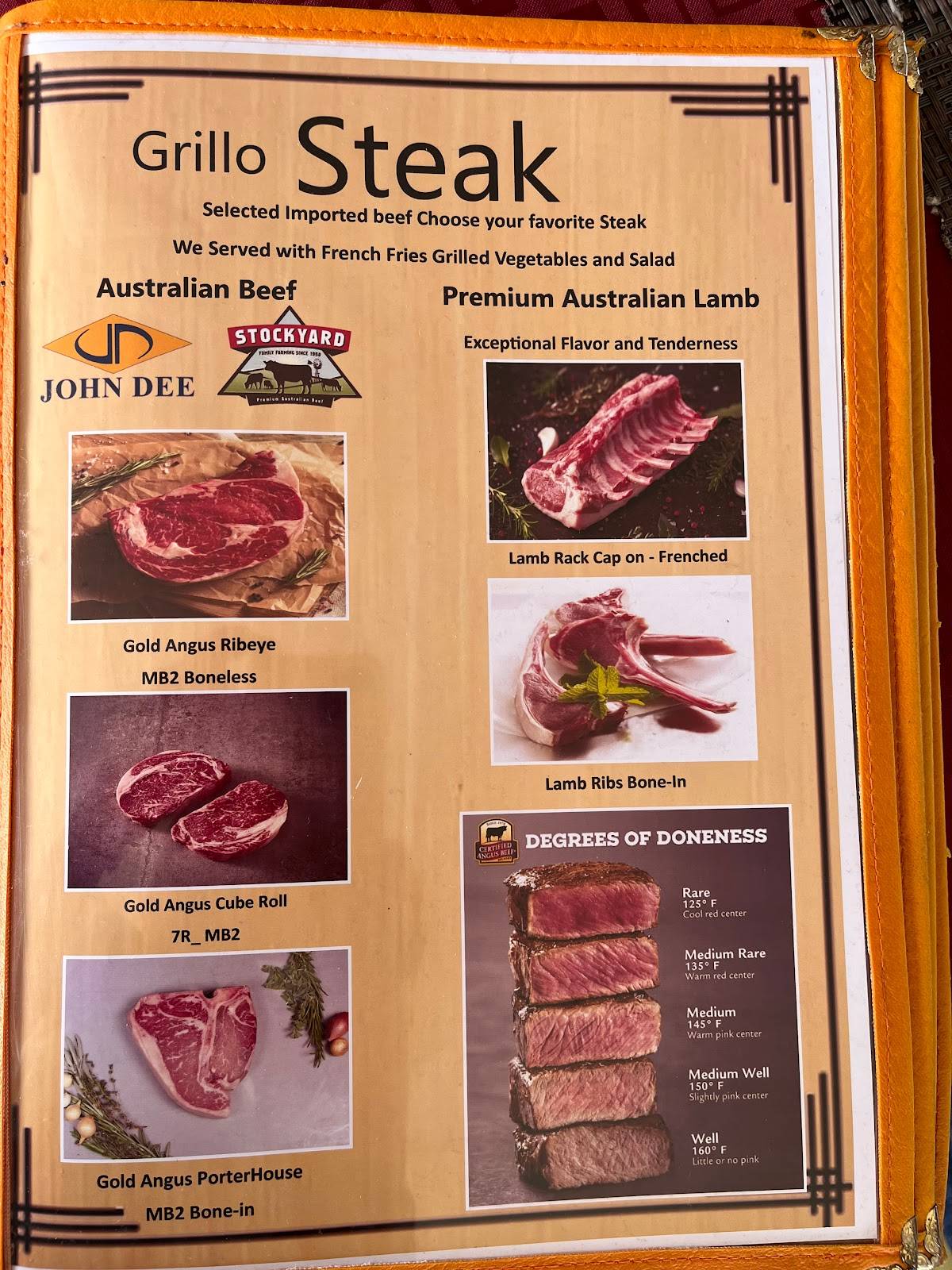 Menu at Grillo Pizzeria Ristorante, Calapan