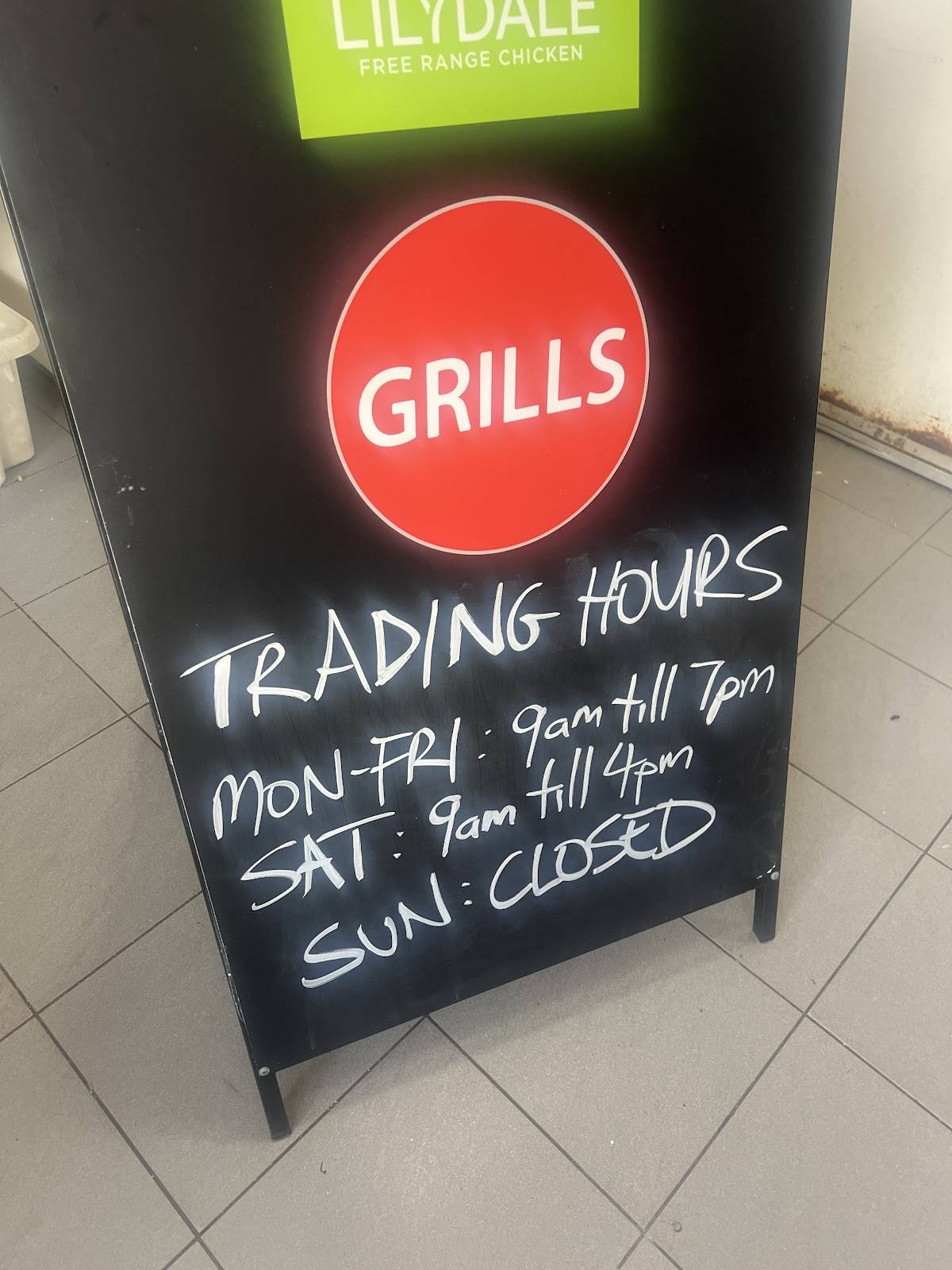 Menu at Grills On Wills restaurant, Woolooware