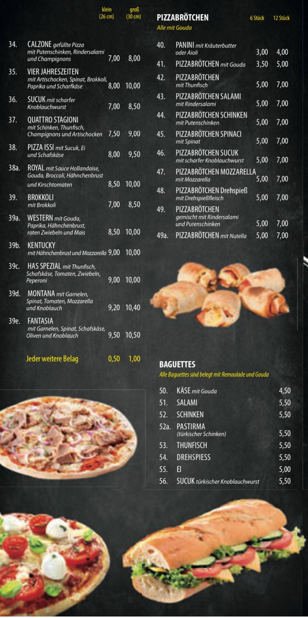 Speisekarte von HAS Kebab HAUS restaurant, Solingen