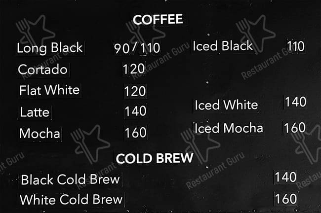 Menu at Habitual Coffee Salcedo Village cafe, Makati, Paseo Heights