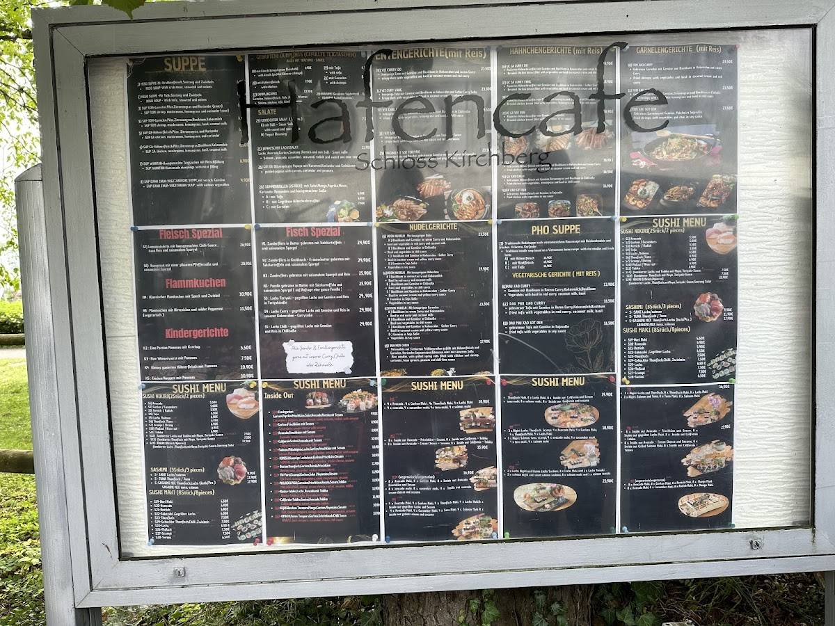 Speisekarte von Hafencafé Schloss Kirchberg restaurant, Immenstaad am ...