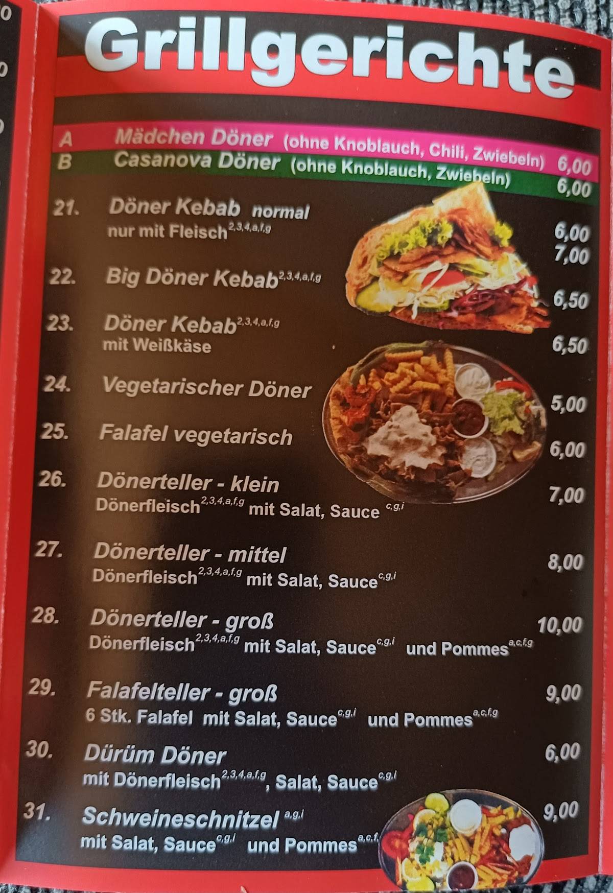Speisekarte von Hansa Grill RDG pub & Bar, Ribnitz-Damgarten
