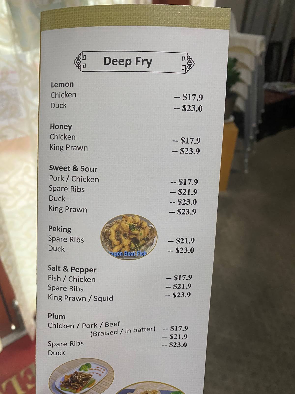 Menu at Happy Dim Sim House restaurant, Bunbury