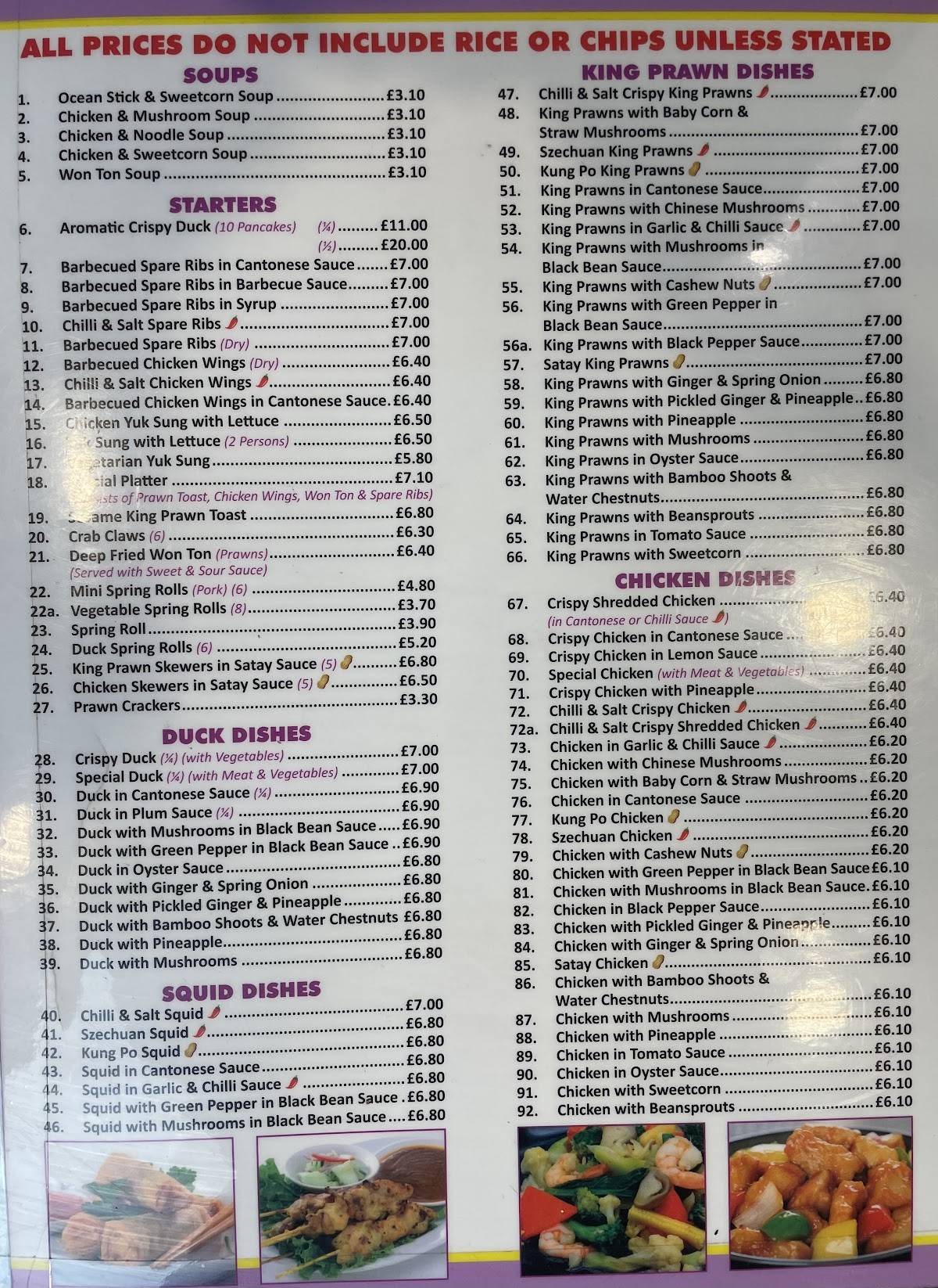 Menu at Happy House fast food, Birmingham, 2 Kings Rd